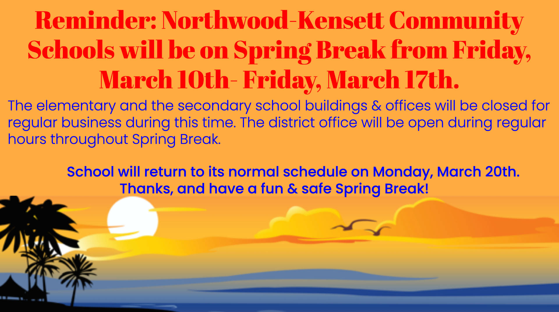 Northwood-Kensett - Spring Break 2023